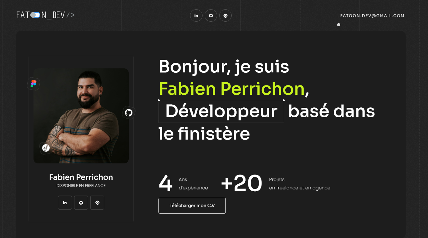 Fatoon dev - Accueil